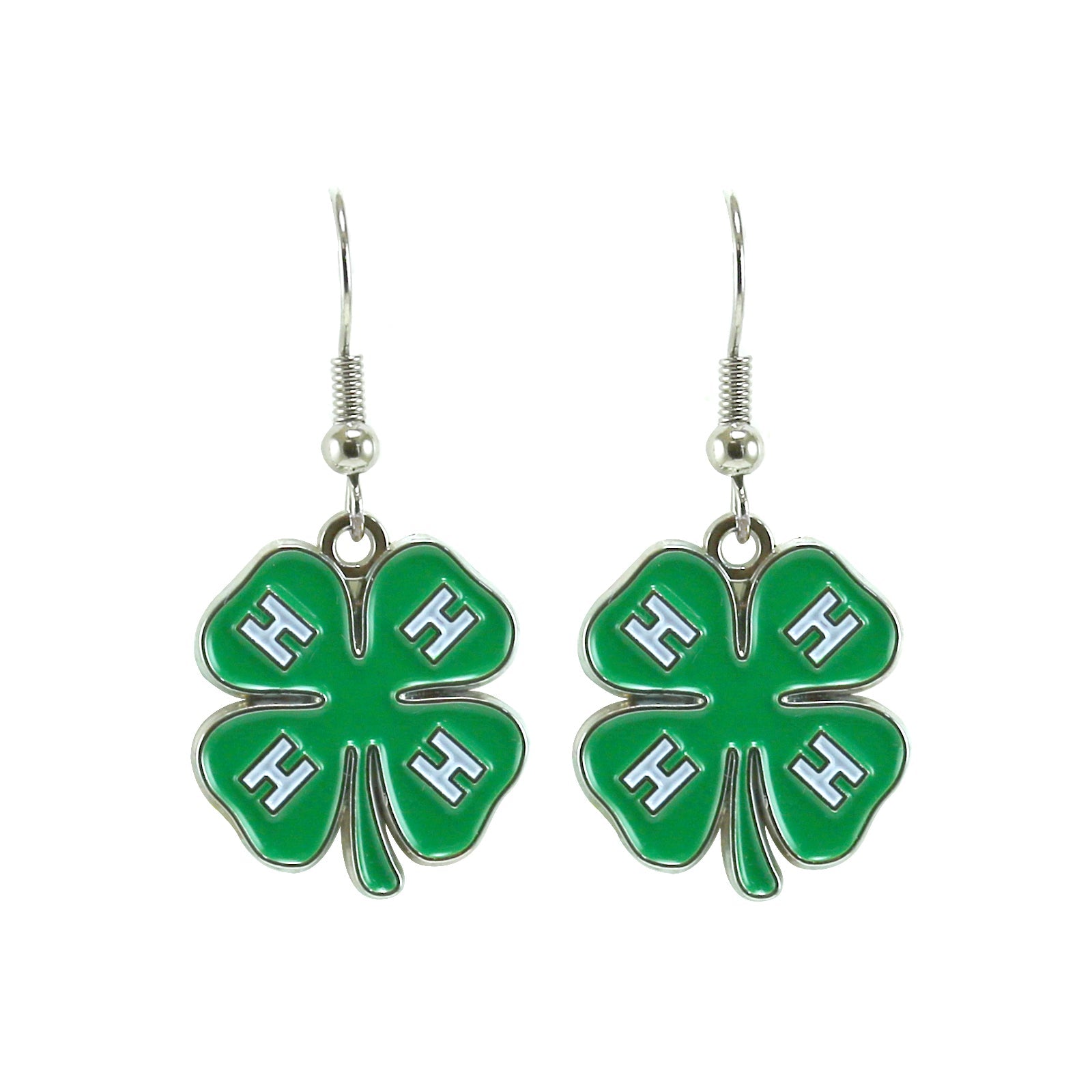 4-H Green Dangly Clover Earrings – Shop 4-H