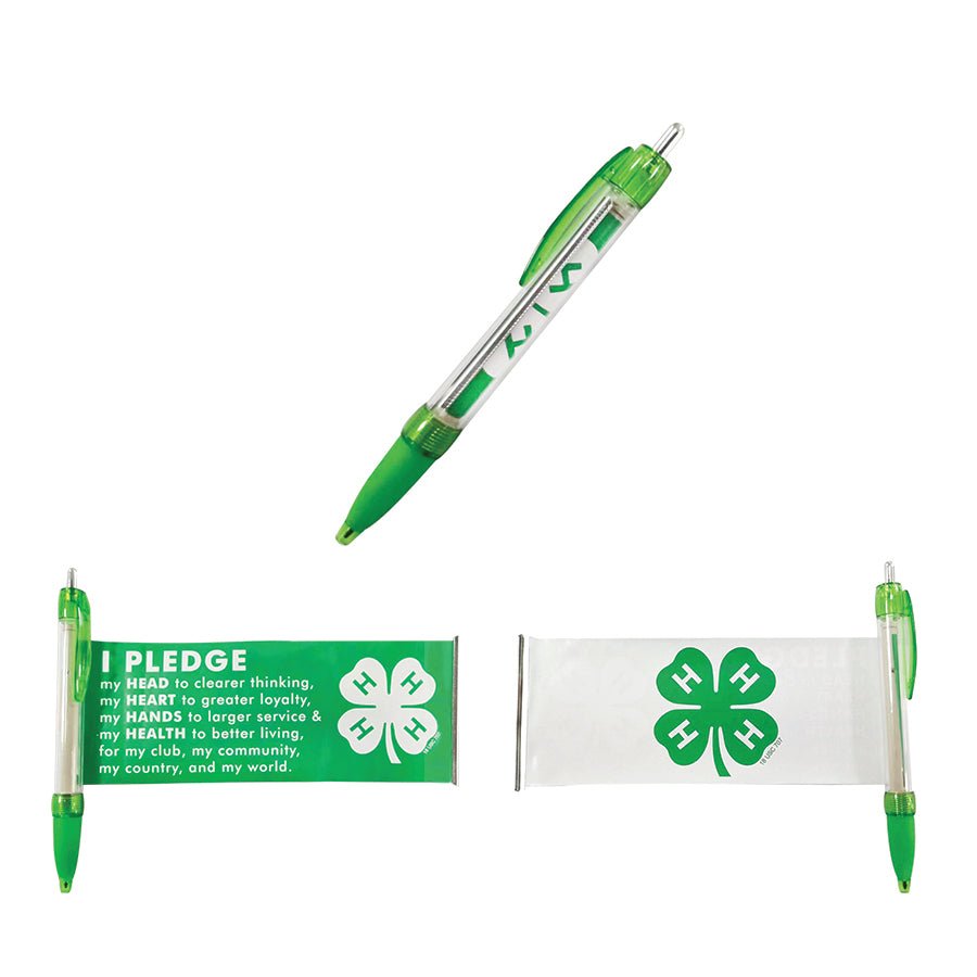 4-H Pen with Pullout Pledge Banner – Shop 4-H