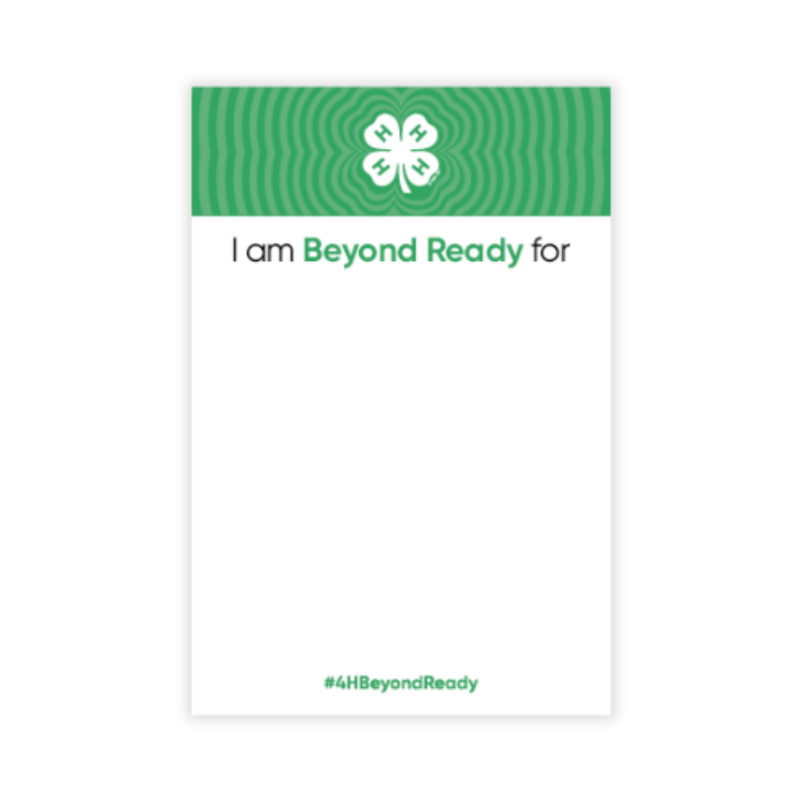Beyond Ready Sticky Note Pad – Shop 4-H