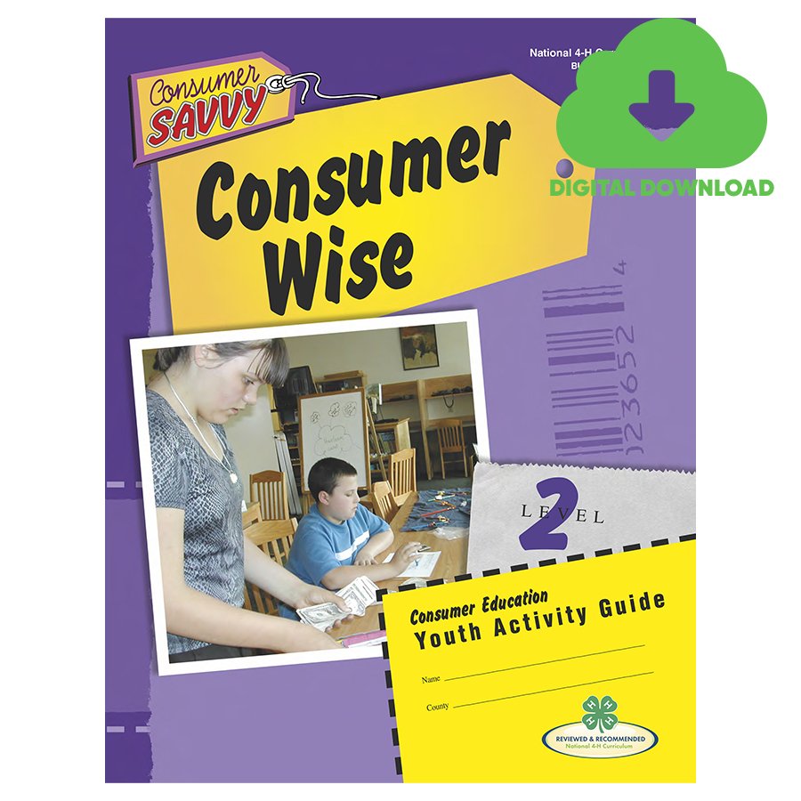 Consumer Savvy Level 2: Consumer Wise Digital Download – Shop 4-H