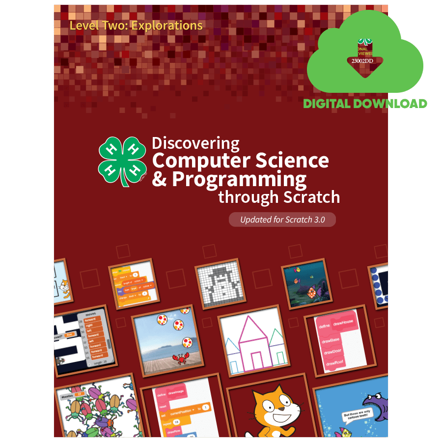 Discovering Computer Science & Programming Through Scratch: Level 2 Yo – Shop 4-H