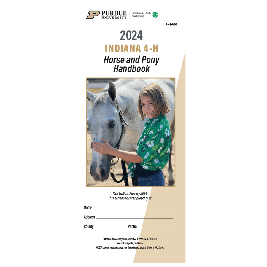 Indiana 4-H Horse and Pony Handbook - Hardcopy – Shop 4-H
