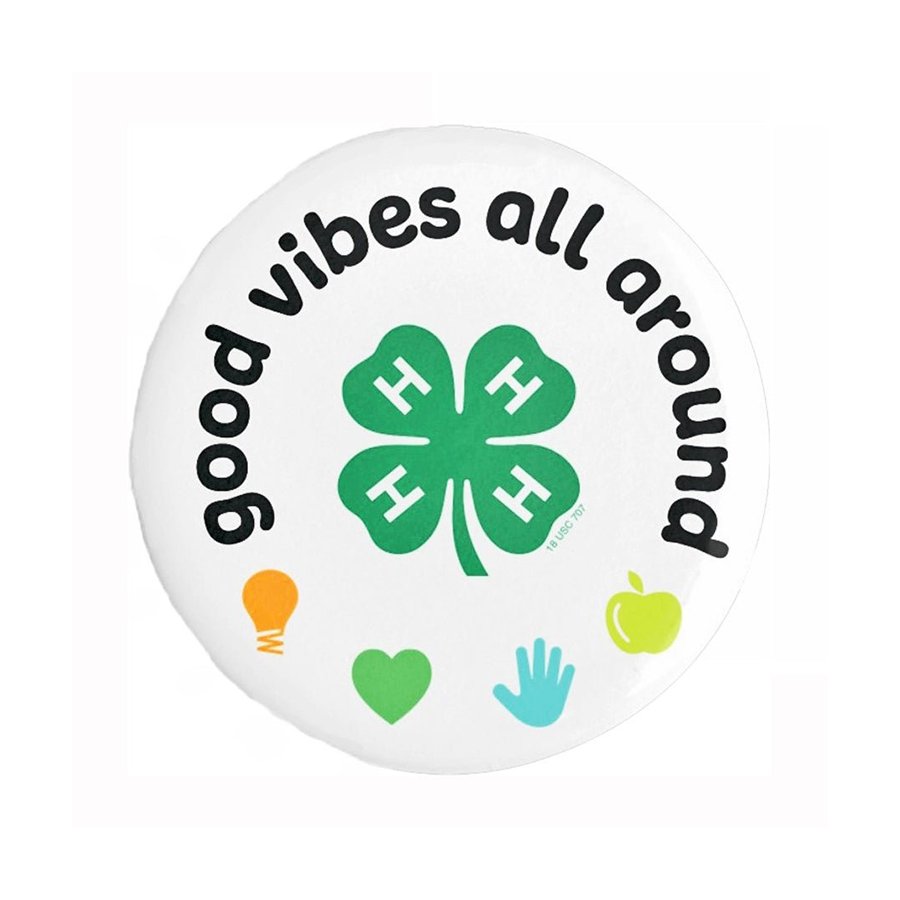 4-H Good Vibes Large Button – Shop 4-H