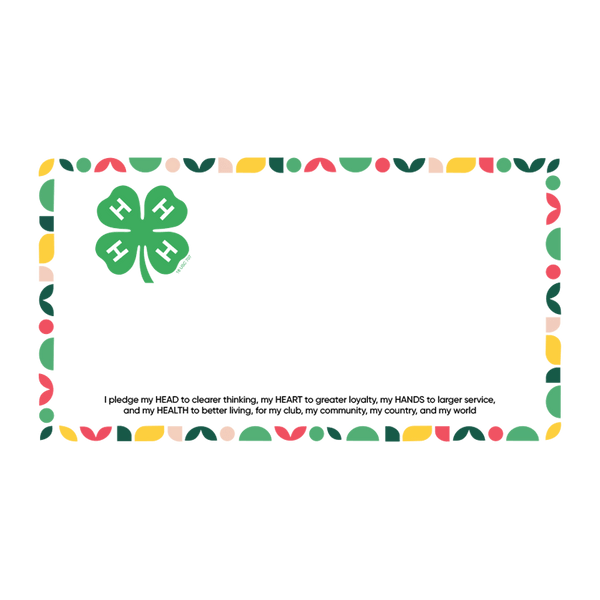 4 h clover border
