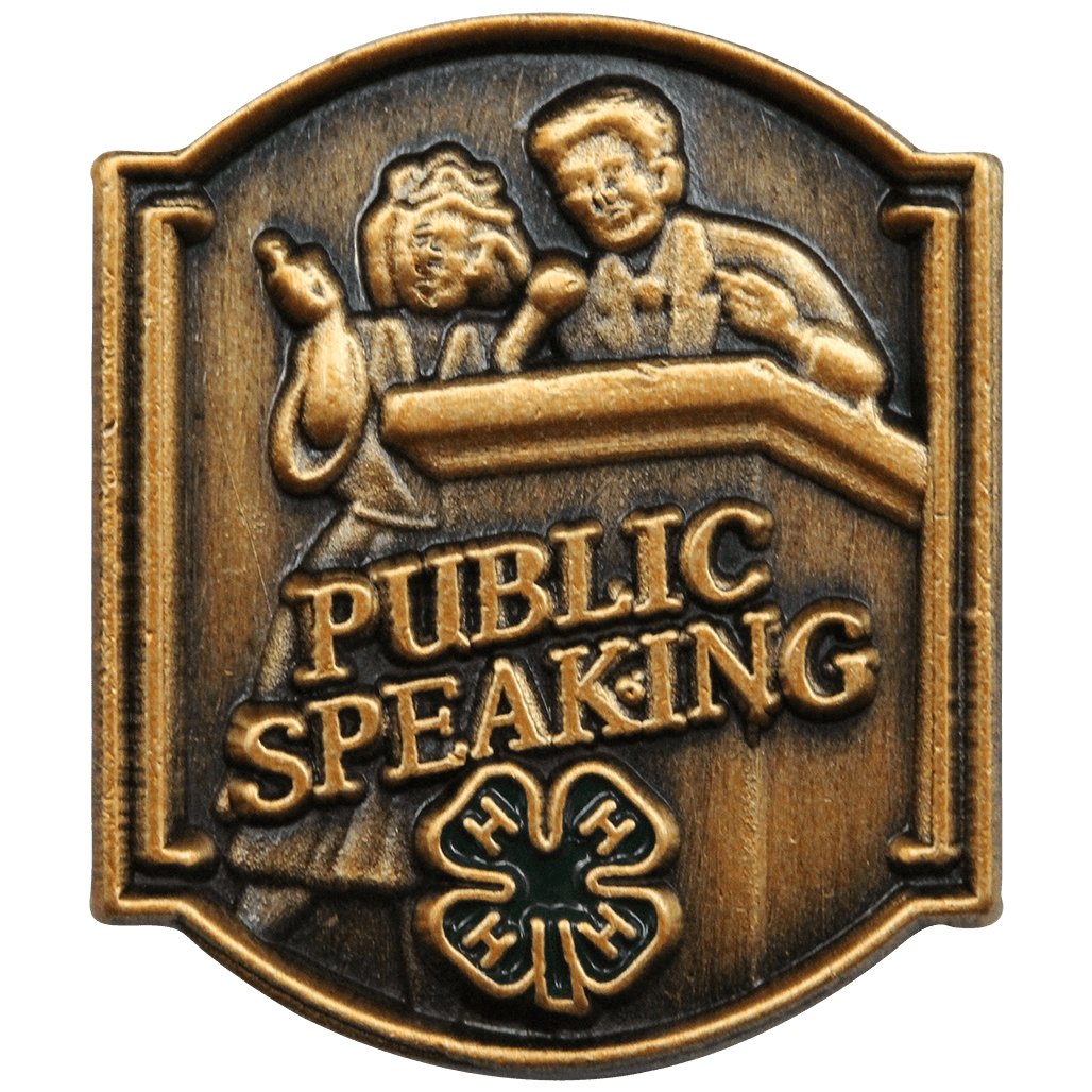 Public Speaking Pin – Shop 4-H
