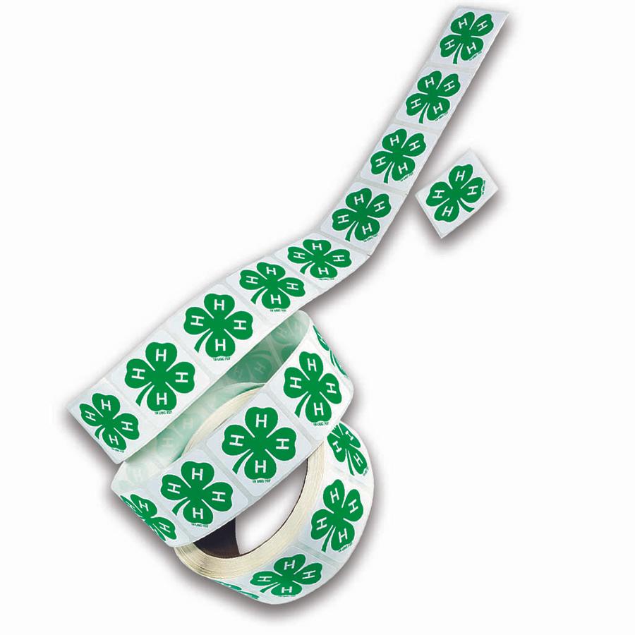 Roll of 500 Clover Stickers – Shop 4-H